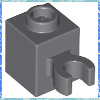 Brick, Modified 1x1 with Open O Clip (Vertical Grip) (60475b) Lego Part ...