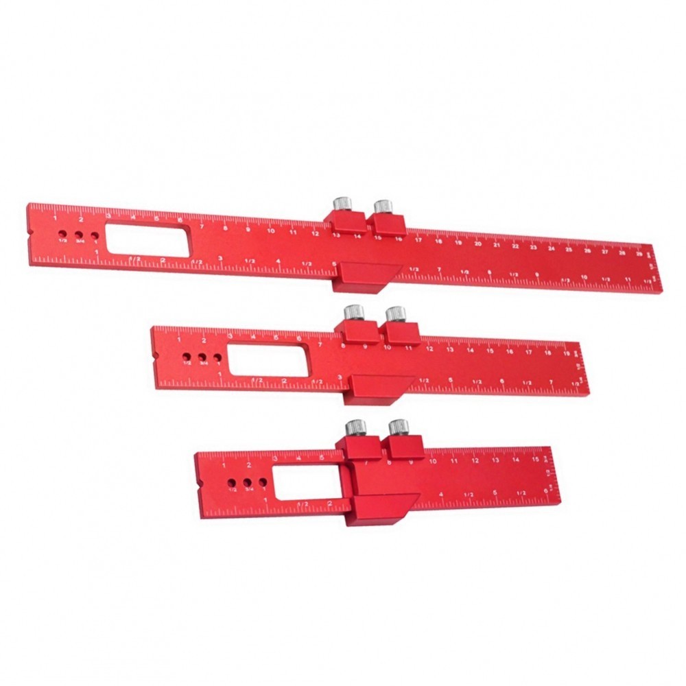 Innovative Marking Tool Set of 3 Aluminum Rulers for Accurate ...