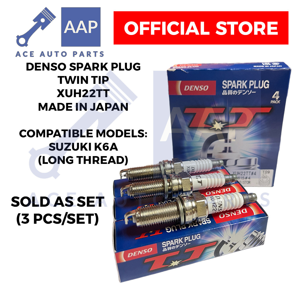 DENSO Spark Plug for Suzuki Transformer K6A Long Thread DA62 DA63 DA64 ...