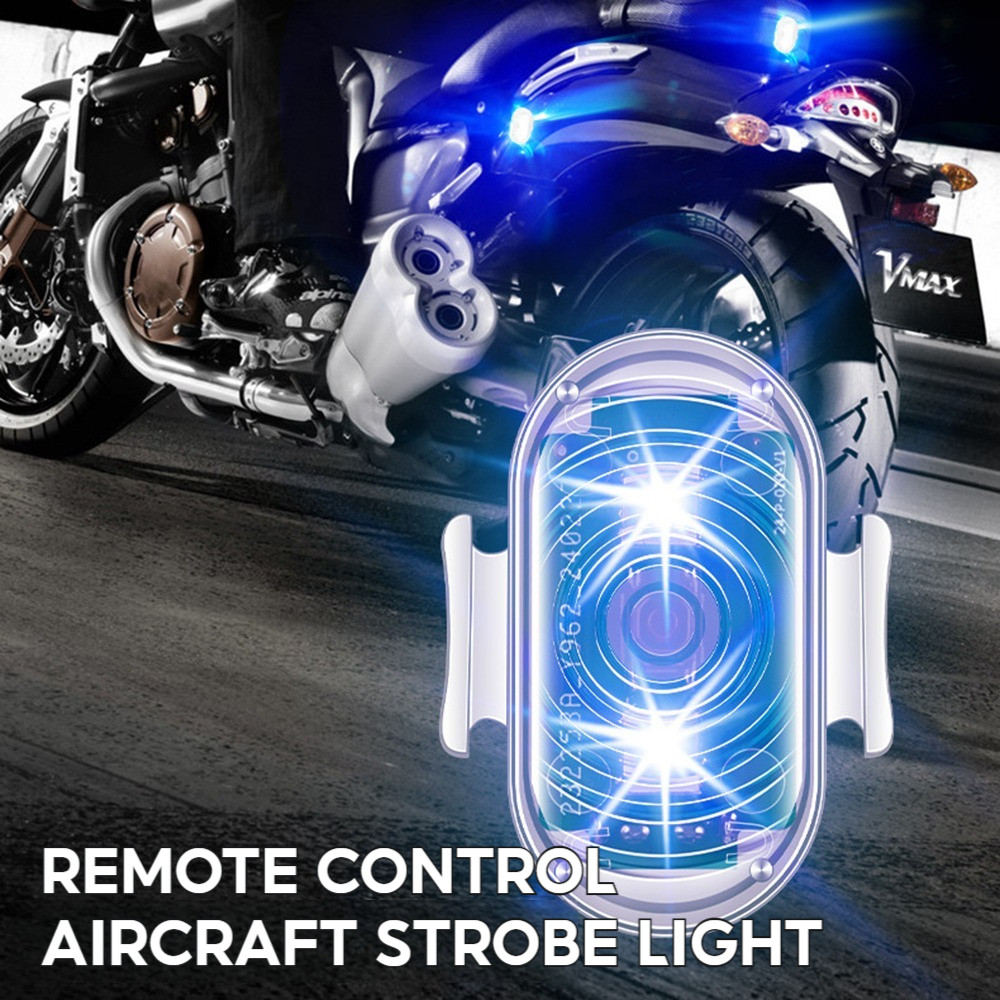 7 color remote control RGB Led aircraft strobe light motorcycle light ...