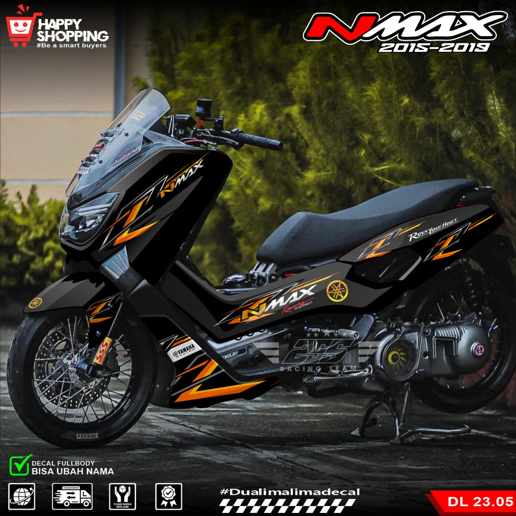 Decal Sticker Yamaha Nmax Old 2016 2017 2018 2019 Full Body Full Block ...