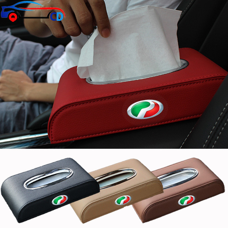 Perodua Universal Car Leather Tissue Box Paper Towel Holder Interior ...