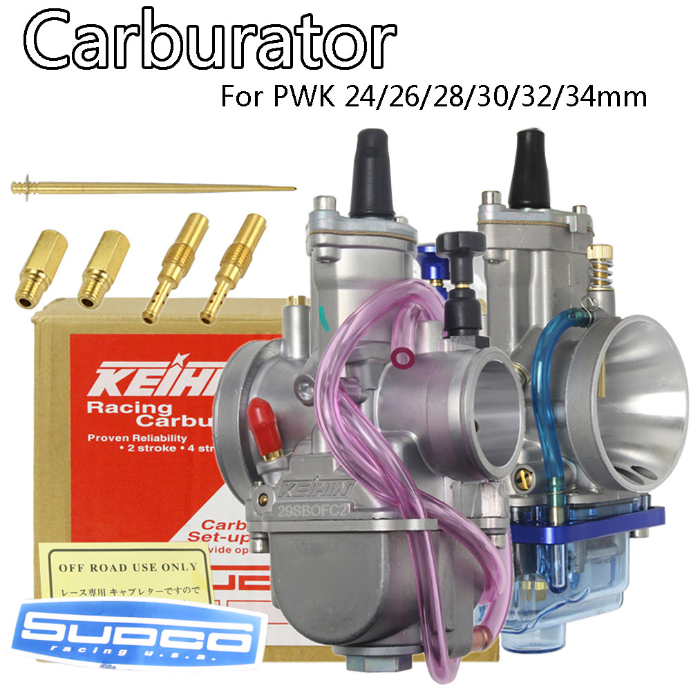 Keihin Racing Carburator Flat Slide PWK 24/26/28/30/32/34mm Universal ...