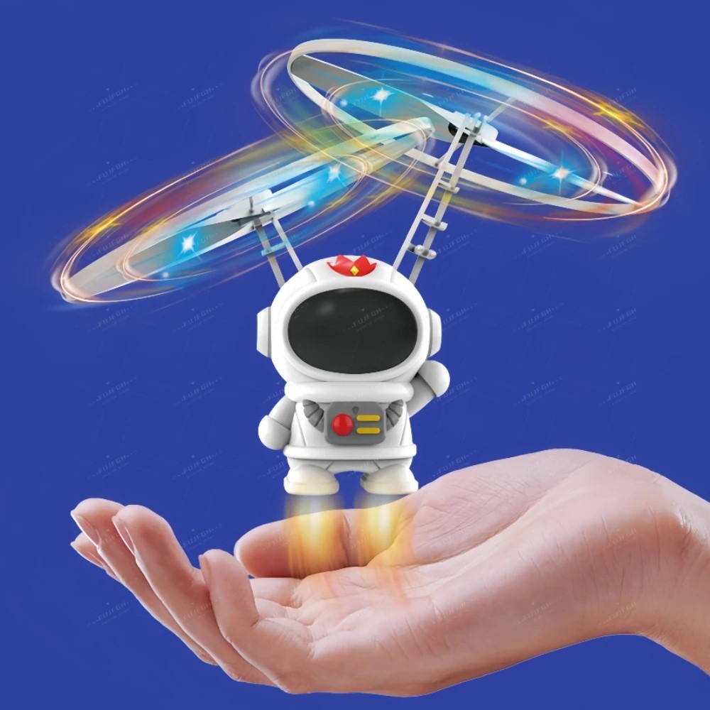 Levitating Luminous Flying Robot Astronaut Toy Aircraft Hand-Controlled ...
