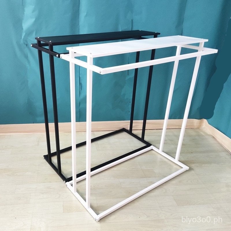 Simple Clothing Store Island Shelf Floor Display Stand Unisex Wear ...