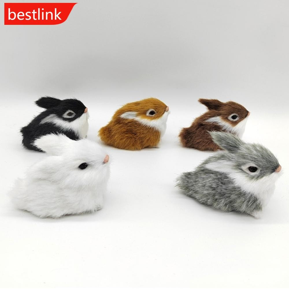 BESTLINK Simulation Rabbit Plush Toy Children Cognition Model Figurine ...
