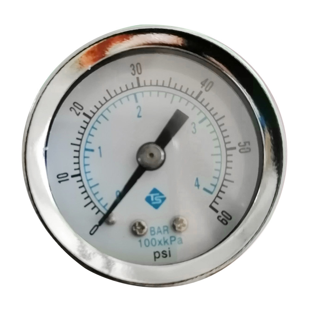 1/8\" NPT Air Compressor / Hydraulic Pressure Gauge 0-60 PSI Back Mount 1.5\" A#S [fangcloudy.ph ...