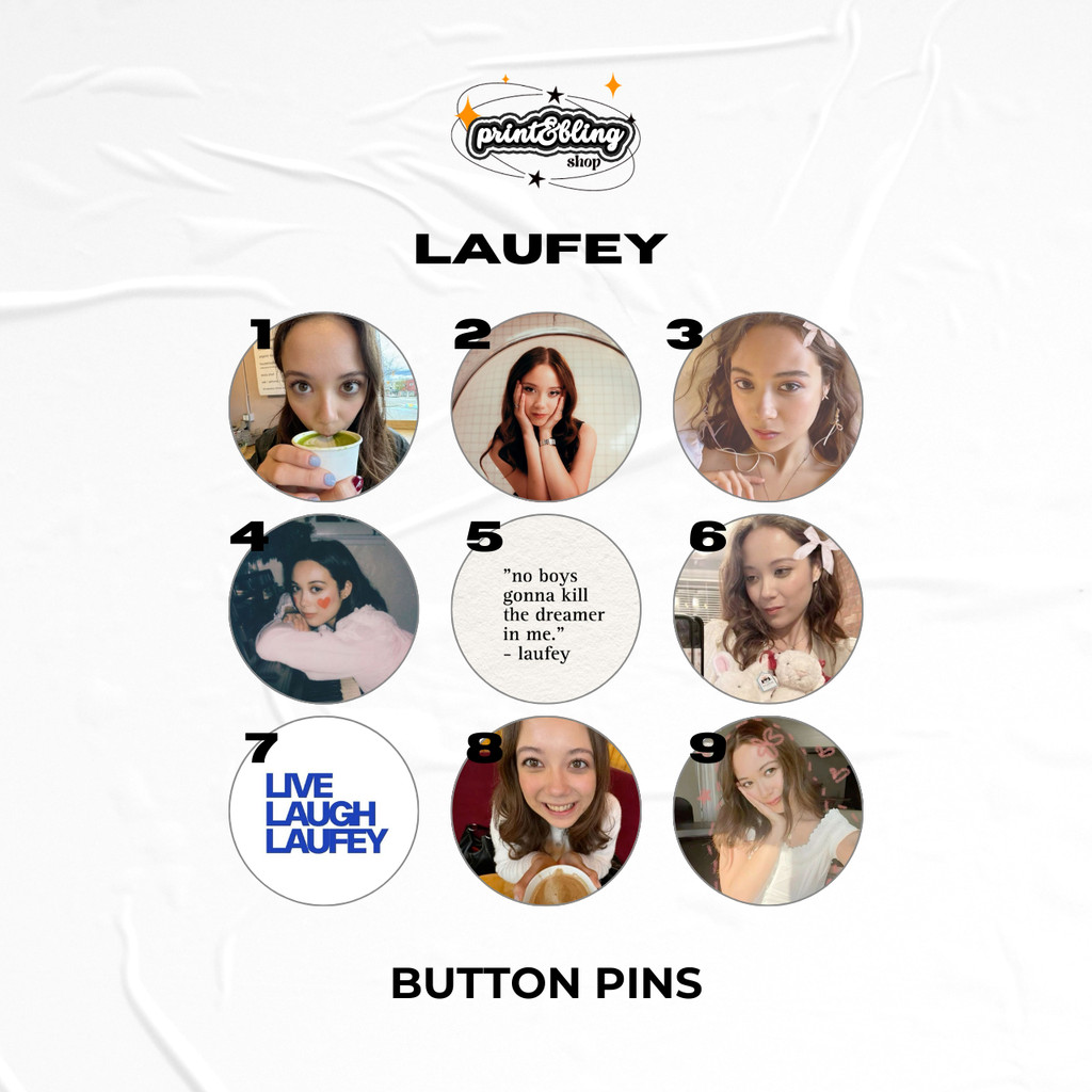 laufey button badge pins | glossy | Shopee Philippines