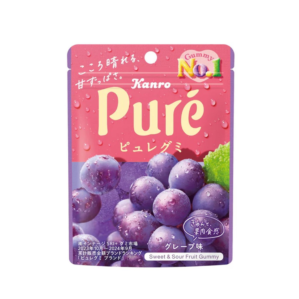 Kanro Pure Gummy Grape 56g x 6 pieces | Shopee Philippines
