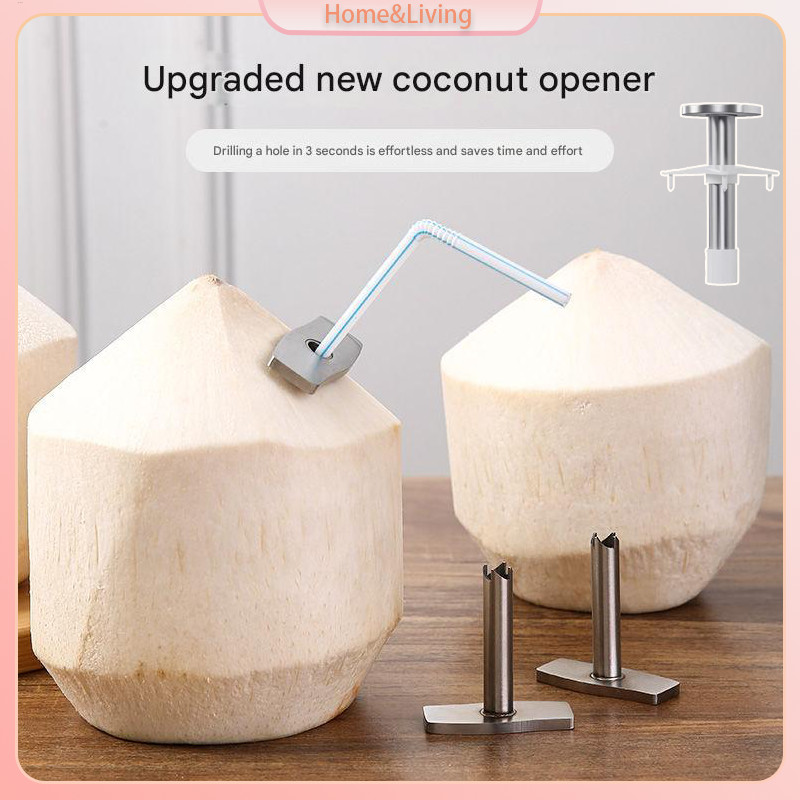 Stainless Steel Coconut Opener Coconut Punch Tool Coconut Hole Puncher ...