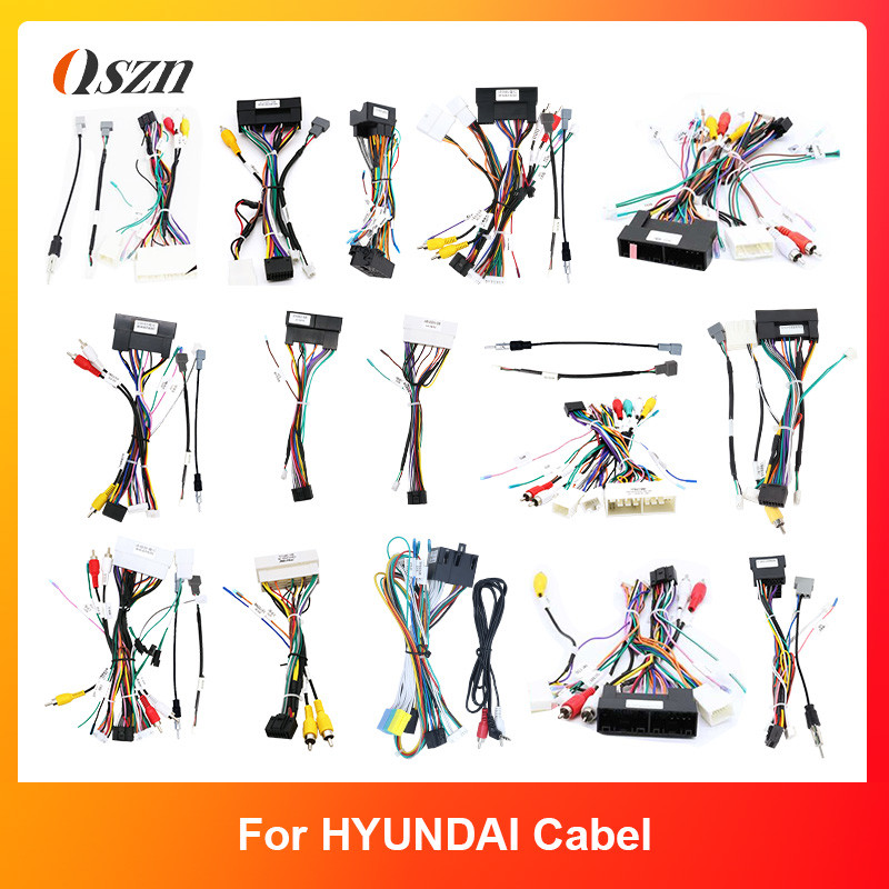 Car Audio Adaptor Wiring Harness For Hyundai Santafe/IX45/Elantra ...