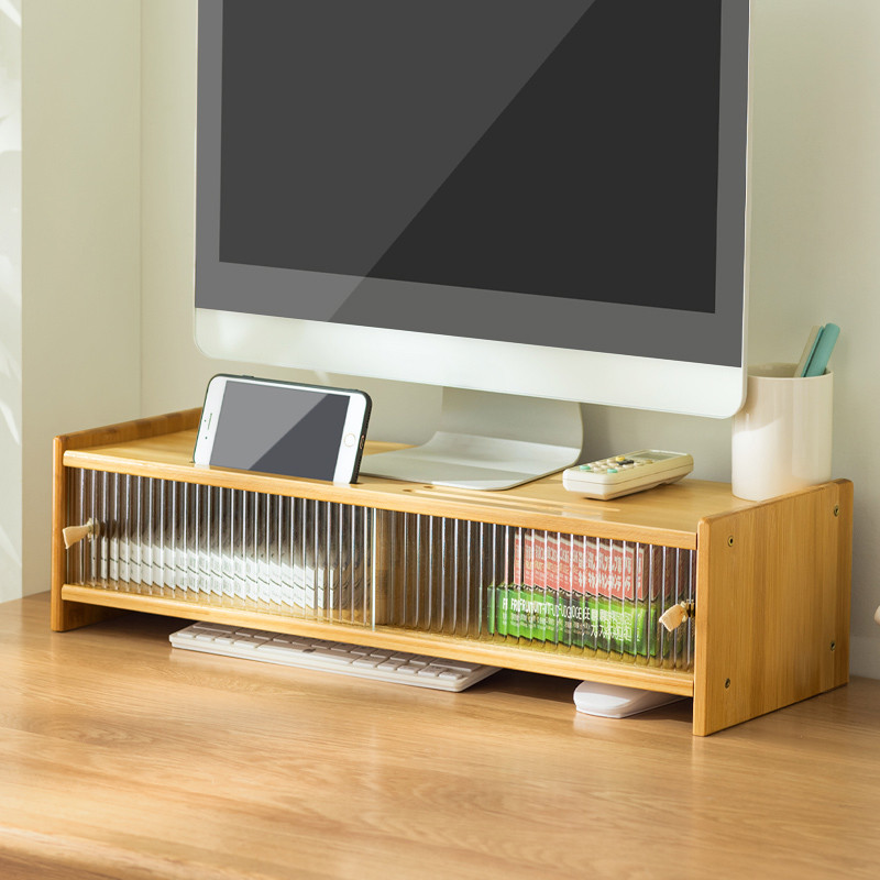 Computer Heightening Rack Desktop Screen Monitor Stand Raised Pad Base ...