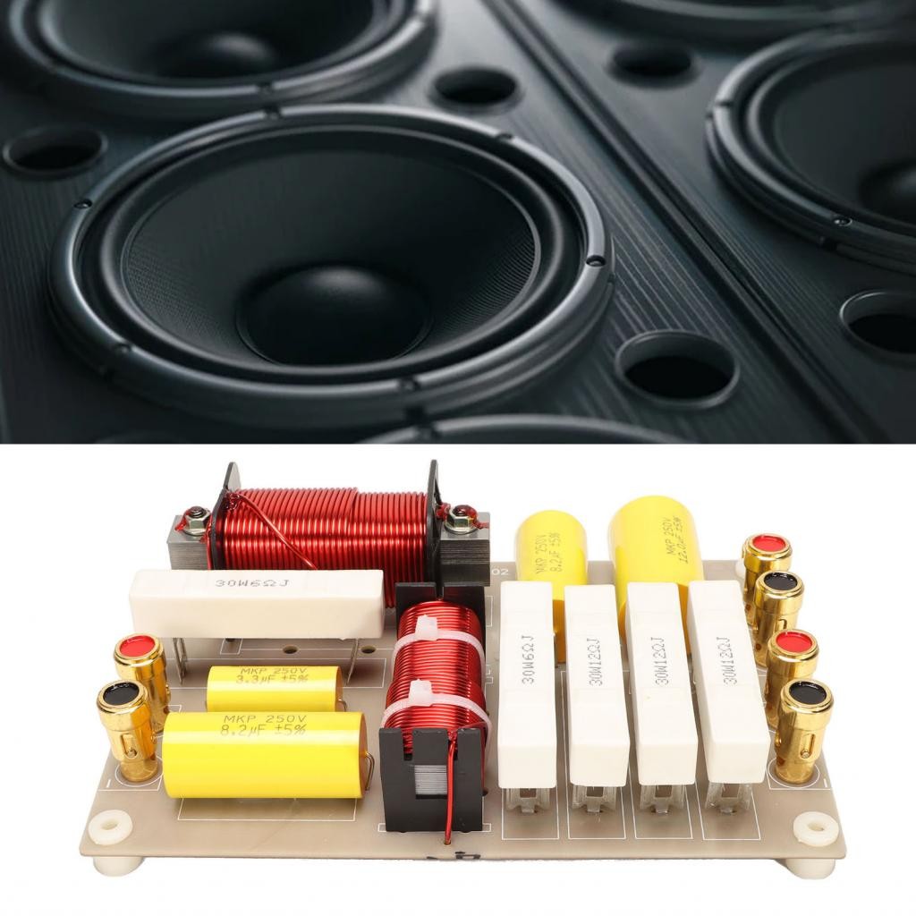 Yaiueir 2 Way Crossover Filters Treble Bass Professional Passive 800W ...