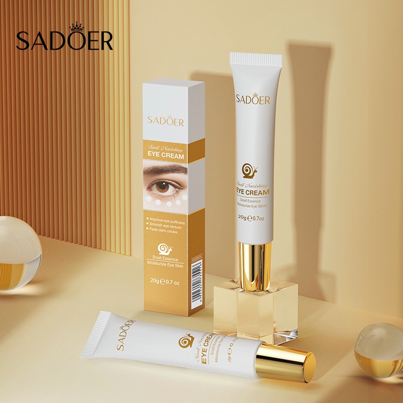 SADOER Eye Cream Snail Essence reduces eye lines and hydrates dark ...
