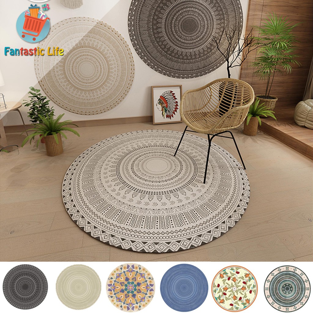 8 Styles Nordic Round Carpet High Quality Decorative Carpet Table ...