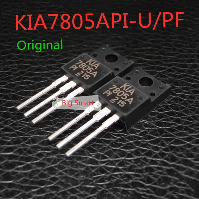 2pcs 10pcs Original KIA7805A TO-220IS KIA7805API-U/PF KIA7805API TO-220F 5V three terminal ...