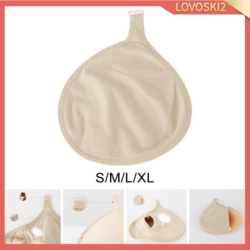 [Lovoski2] Silicone Breast Pocket Elastic Triangle Fake Breast Case ...