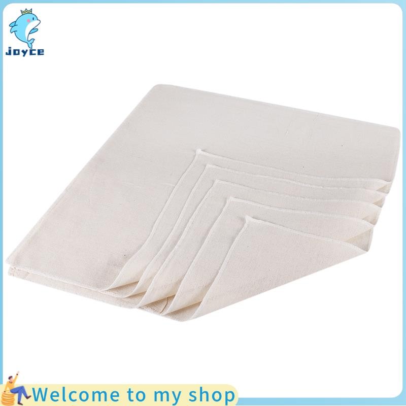 【joyce】Muslin Cloths for Cooking, Pack of 5 (50X50CM), Unbleached ...