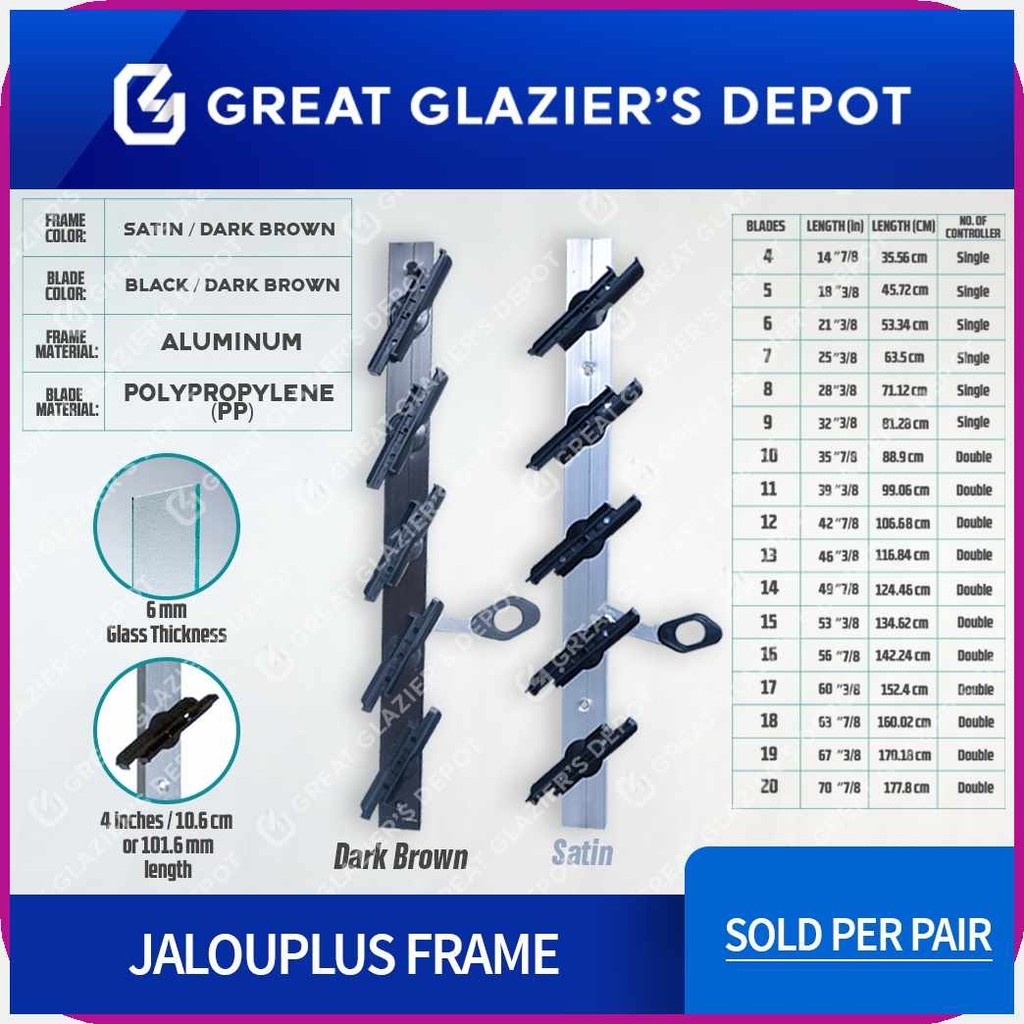 Jalouplus]X[Jalousiey*Frame:p%11-16^n$Blades^K$for^u$Louver^G$Window^X ...