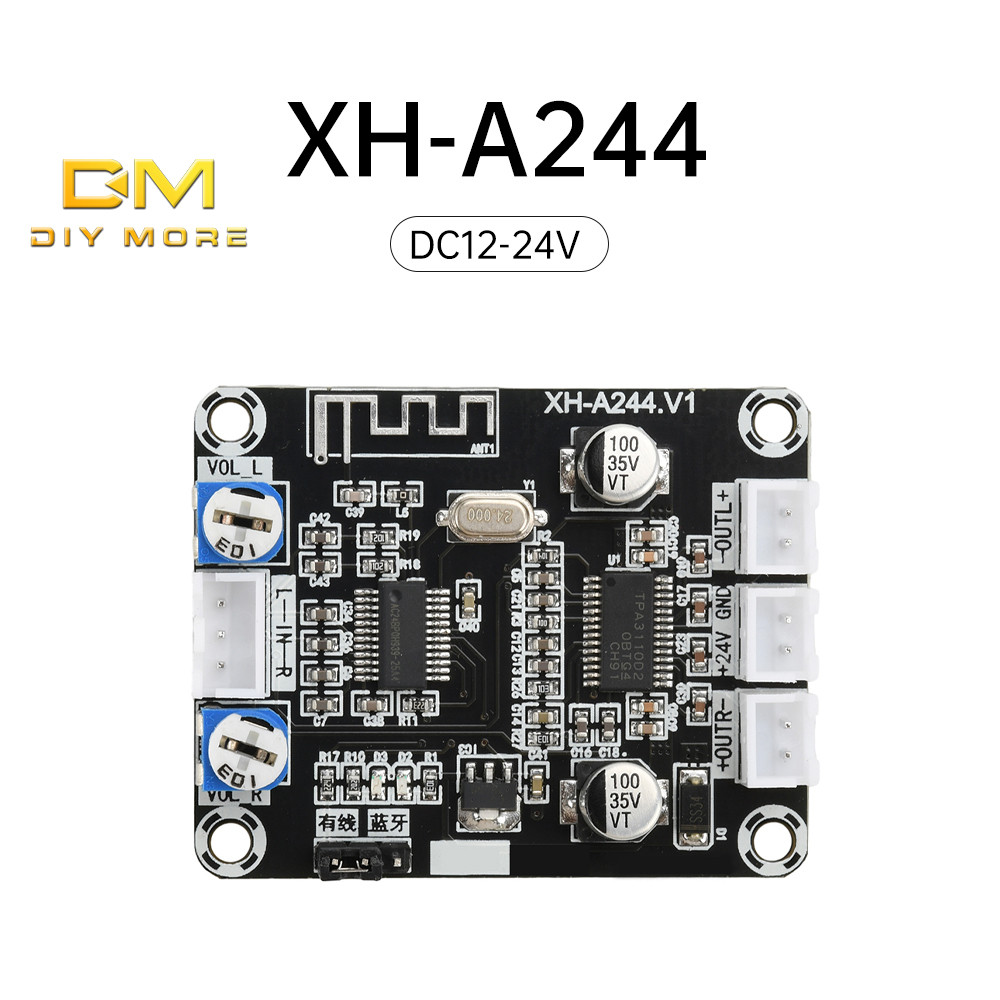 DIYMORE XH-A244 DC12-24V Universal Audio Amplifier Module TPA3110D2 ...