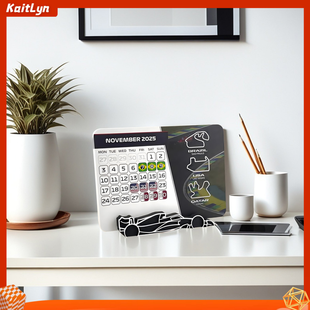 Racing Desk Calendar Race Events Planner 2025 2025 Racing Calendar with ...