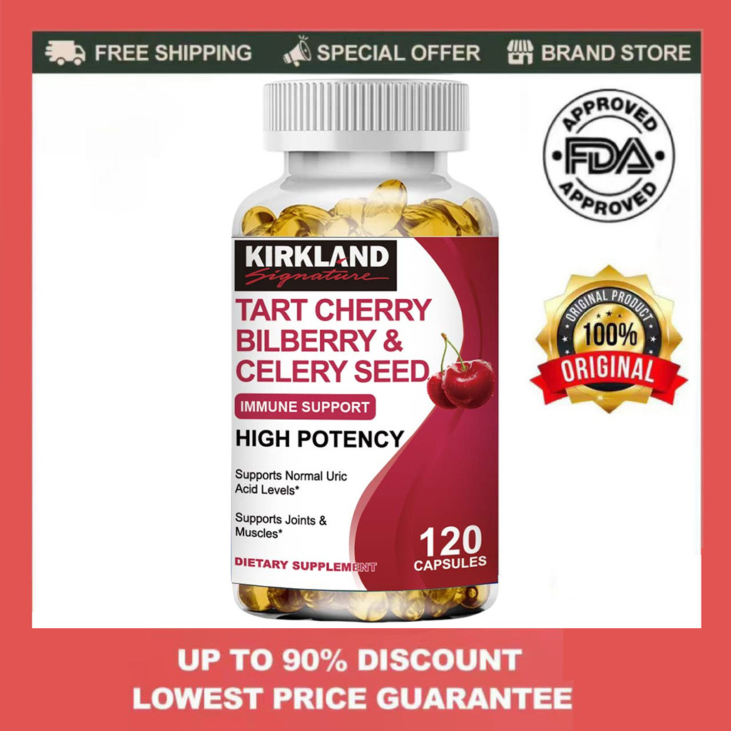 KIRK--LAND Tart Cherry Extract Celery Seed Capsule natural melatonin ...