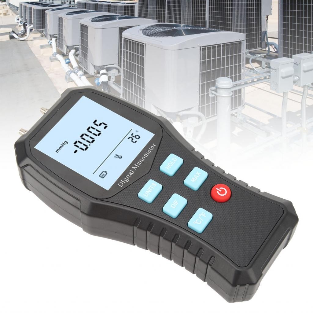 Gas Pressure Tester Overload Indication 12 Selectable Units Low Battery ...