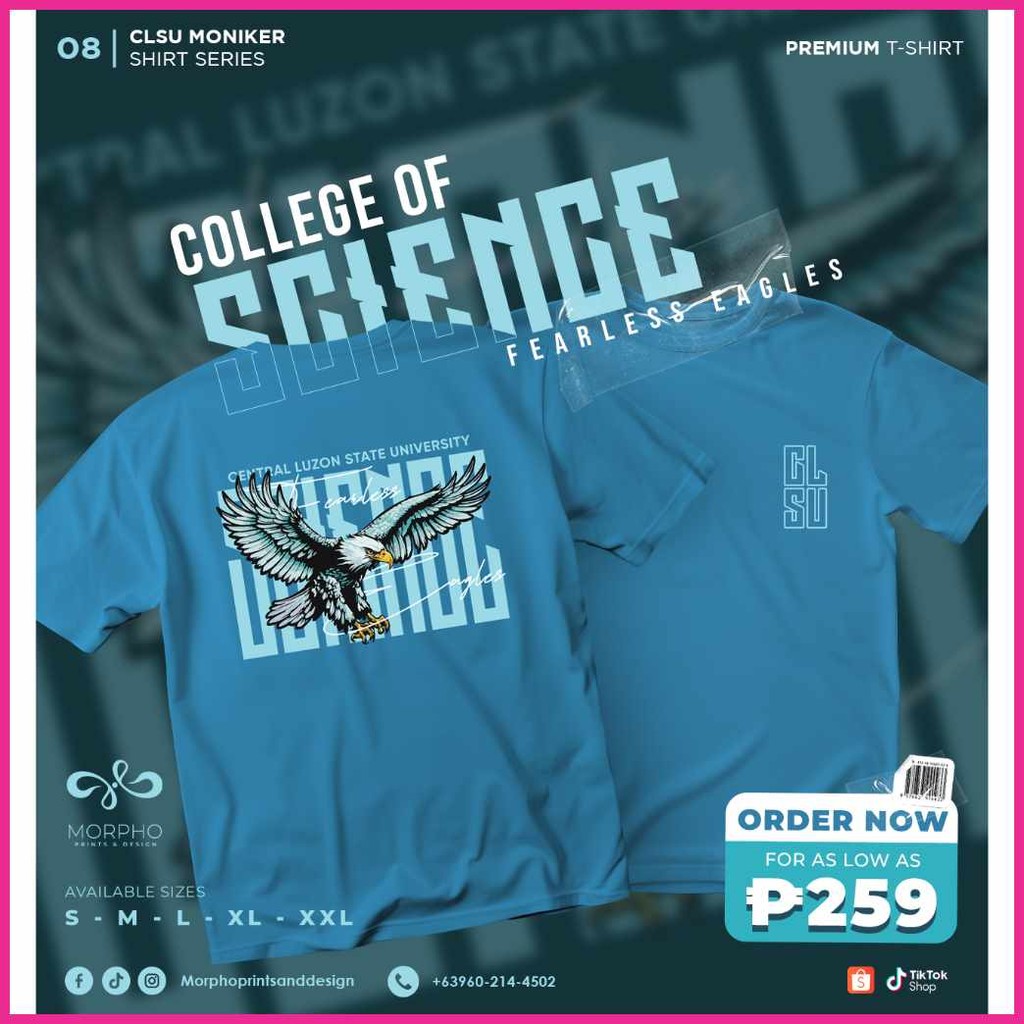 CLSU*Hc#College|k@of_s:Science%tQ:Moniker%pI:Shirt | Shopee Philippines