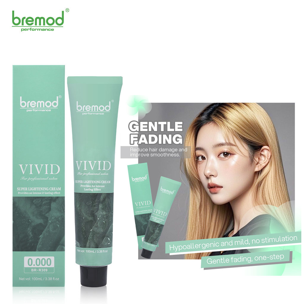 Bremod Hair Color Super Lightening Cream Gentle Fading Reduce Hair ...