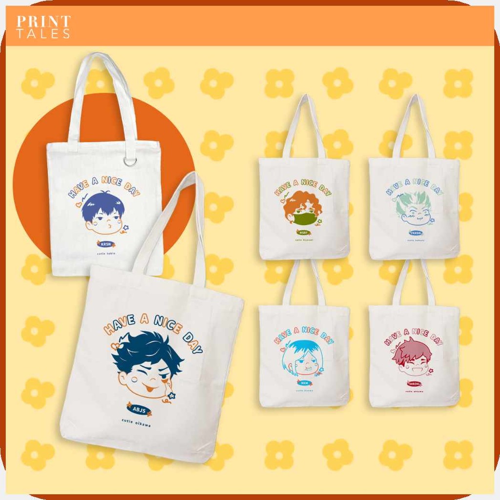 Haikyuu=Z&|N]Bungo#iB.Stray#qW.Dogs#i.Canvas#A.Totebag#T.|#p.3 Tote ...
