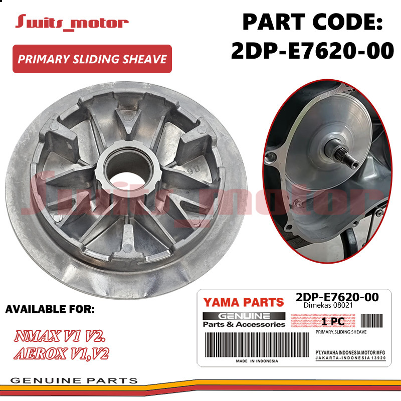 2DP-E7620-00 pulley primary sliding sheave FOR NMAX V1 v2. AEROX v1,v2 | Shopee Philippines