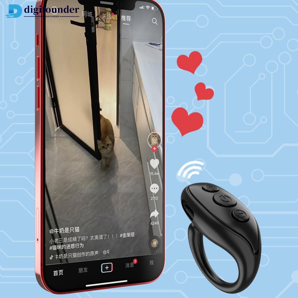 DIGIFOUNDER Bluetooth 5.3 Wireless Fingerband Remote Control Portable ...