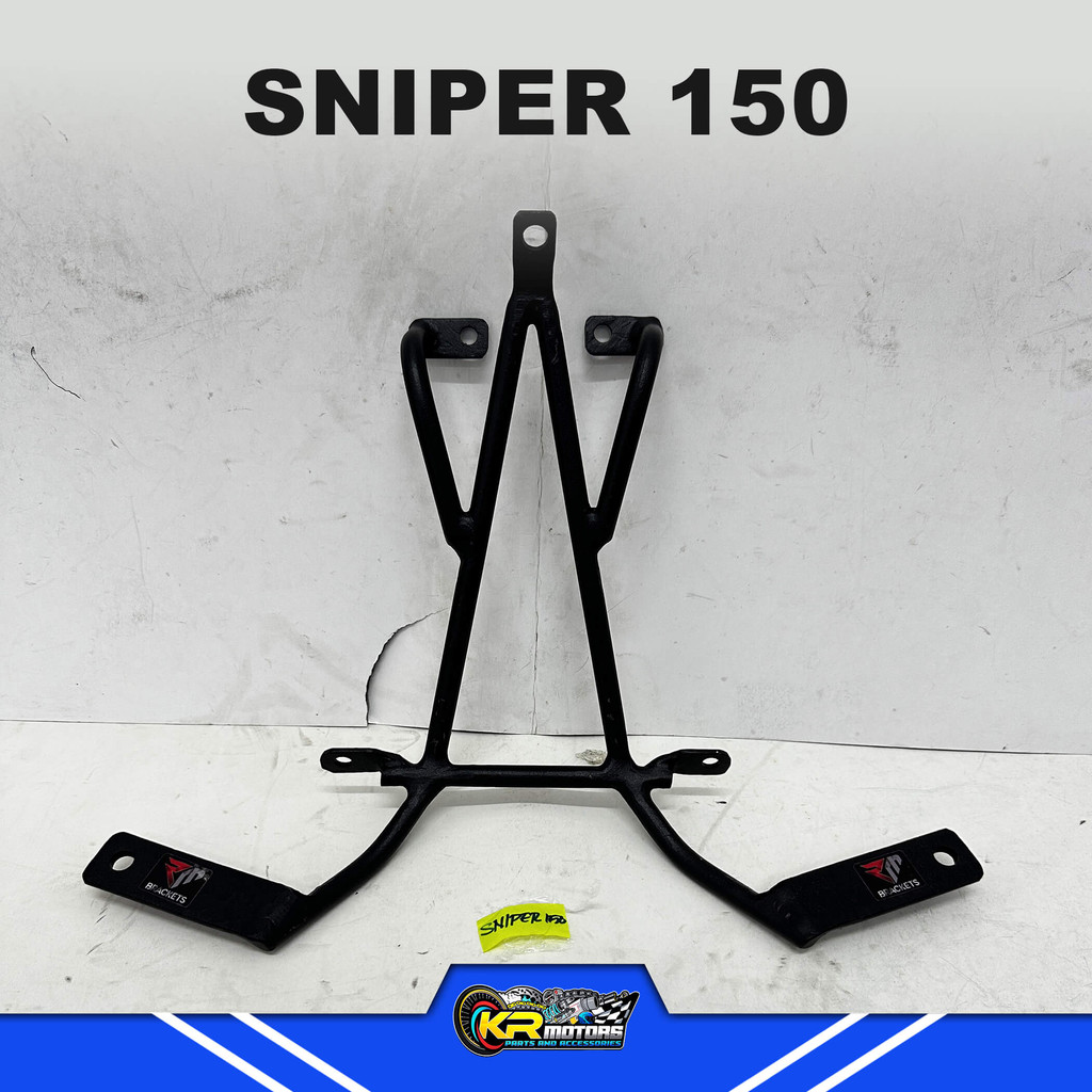 RM BRACKET Sniper 150 Auxiliary Light Bracket Black Powder Coated Iron ...