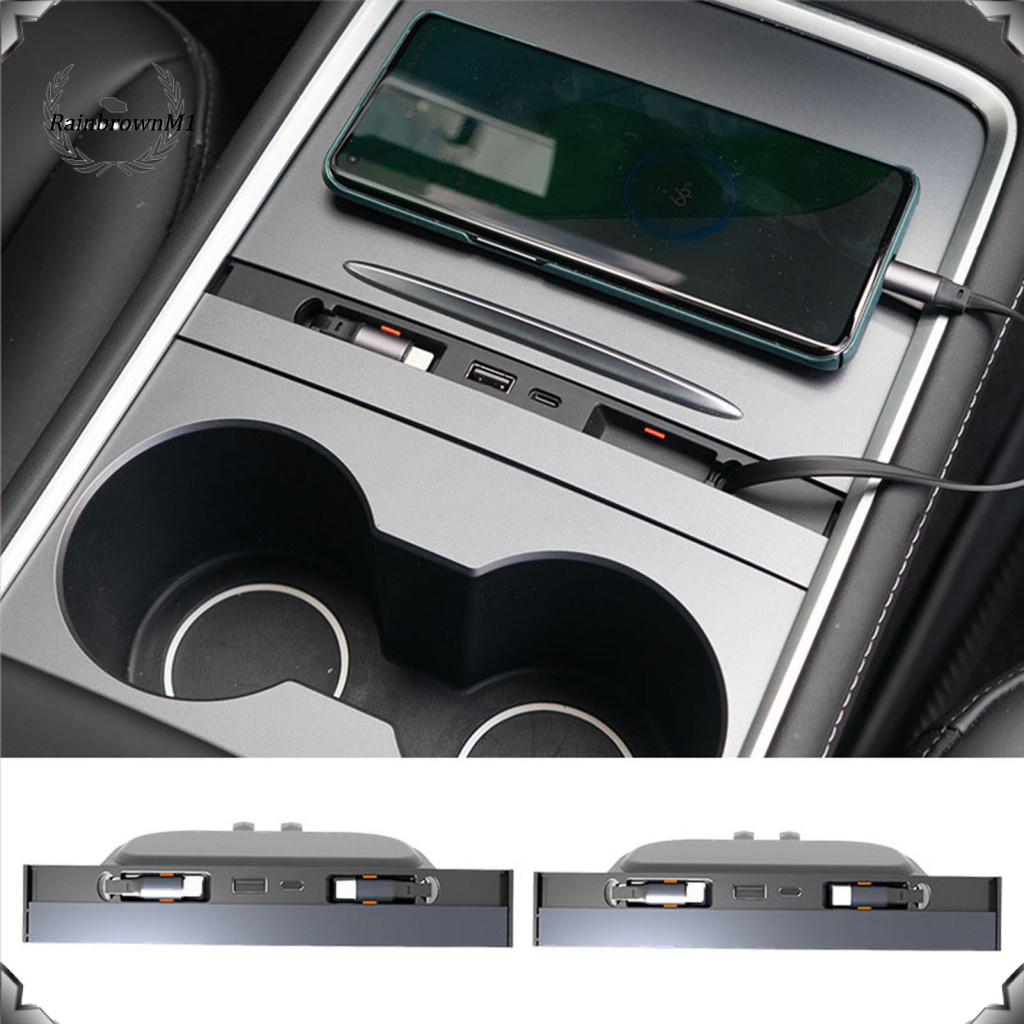 [Rm] Car Supplies Tesla Model 3/y Car Docking Station with 4 Fast ...