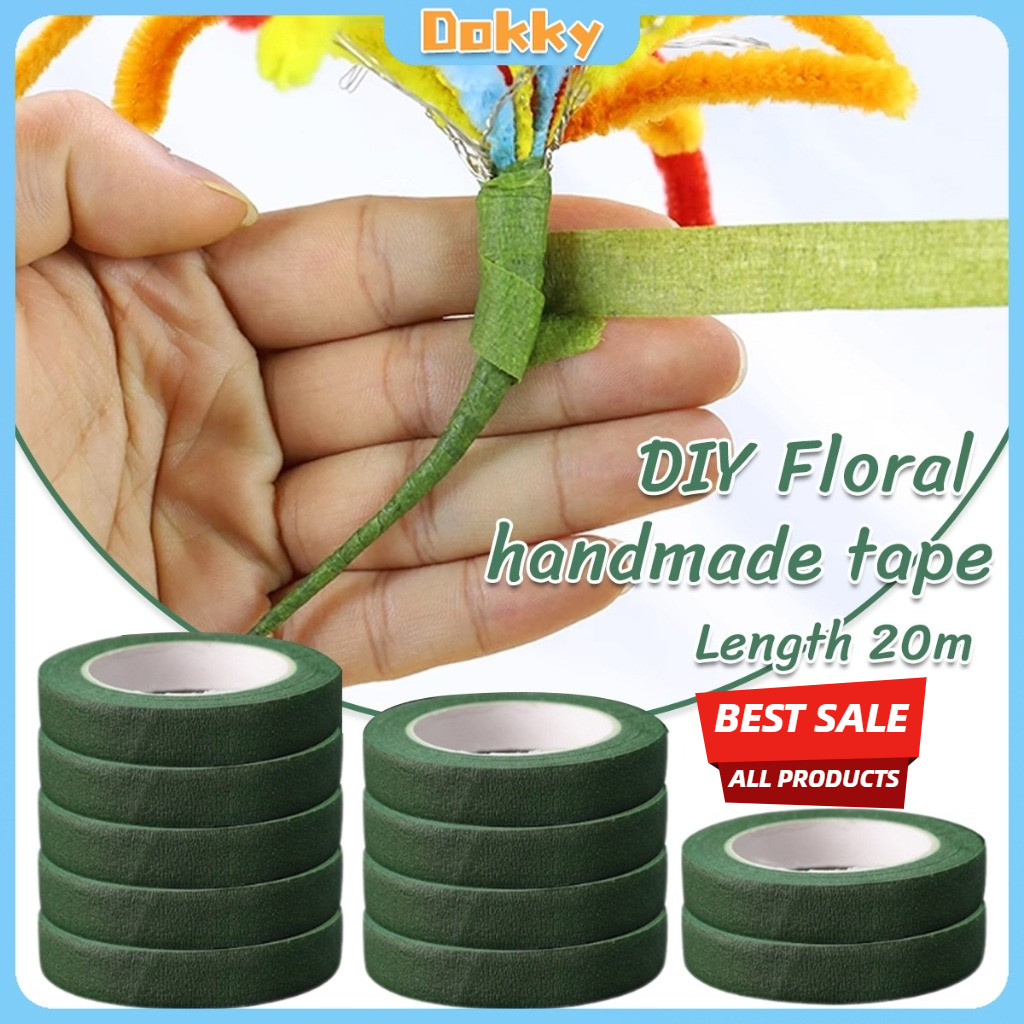 D.K Floral Green Paper Tape Flower Material Diy Flower Diameter ...