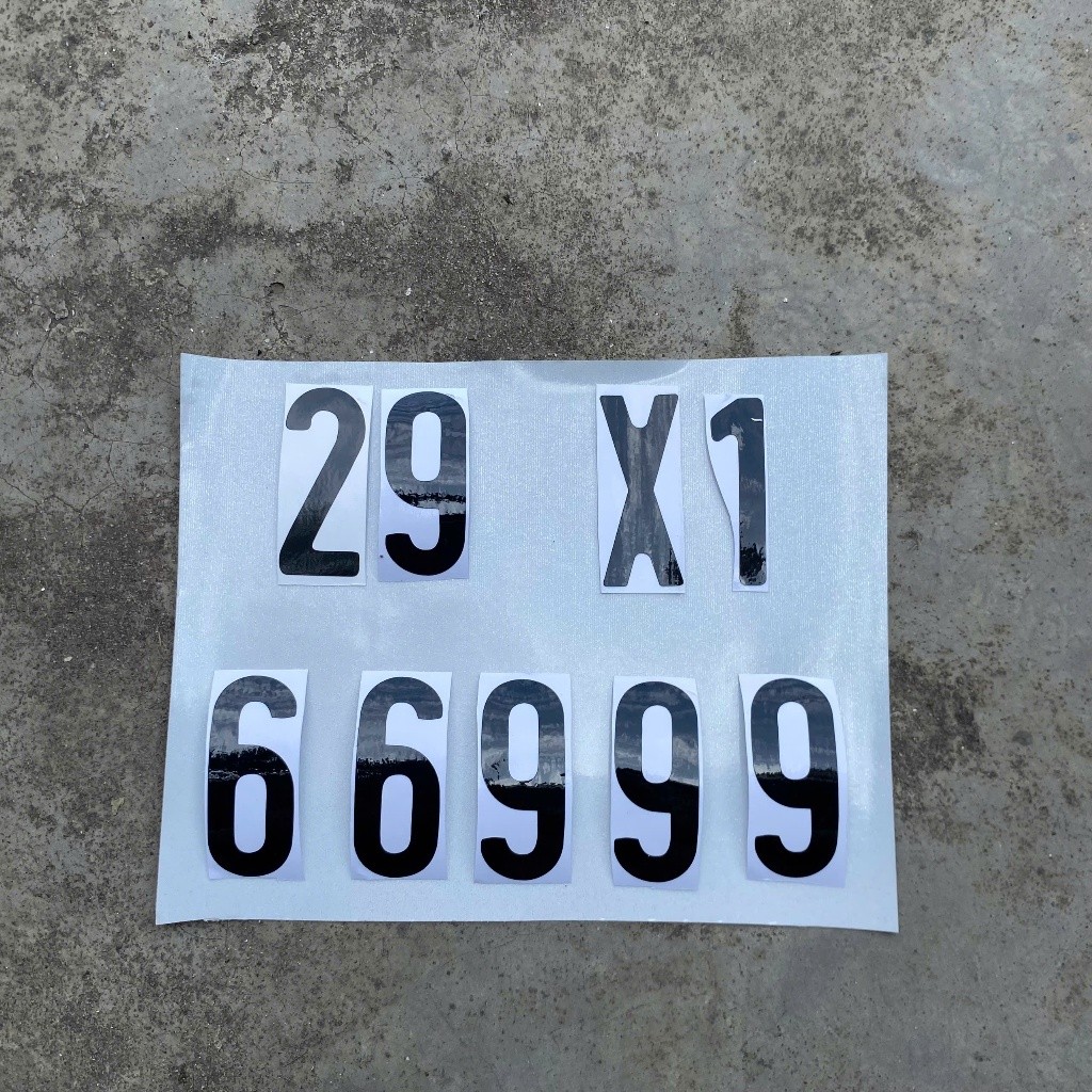 Car Decal - 3M Reflective Decal with Numbers to Restore Old Vehicle ...