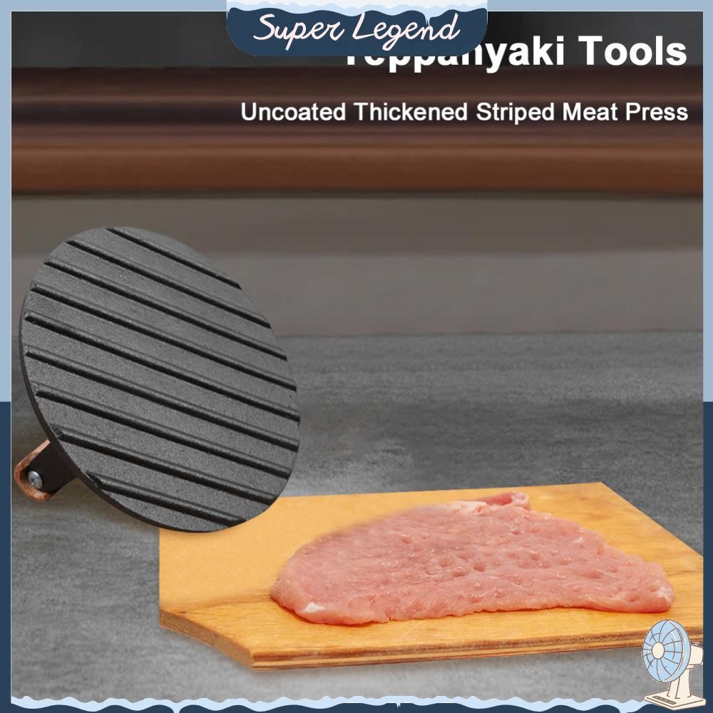 SuperLegend Cast Iron Rectangular Meat Press Uncoated Kitchen Heavy ...