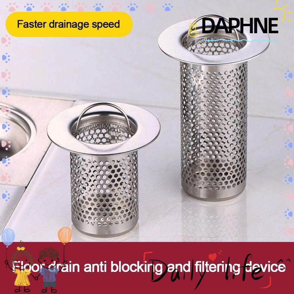DAPHNE Sink Strainer, With Handle Anti-Pest Floor Drain Filter Mesh ...