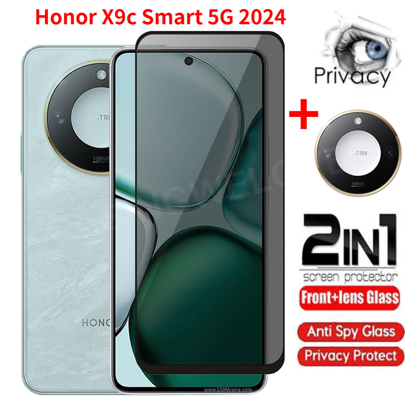 Privacy Screen Protector Film For Honor X9c Smart X9cSmart 5G 2024 Anti Peep Full Cover Tempered ...