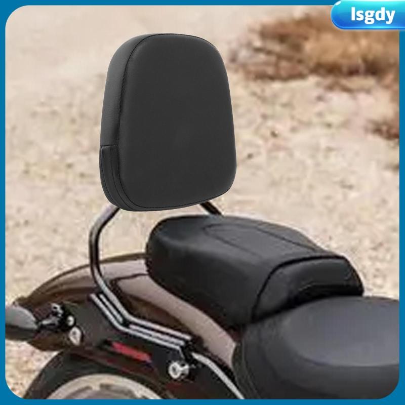 [Lsgdy] Motorcycle Black PU Leather Rear Sissy Bar Backrest Cushion Pad ...