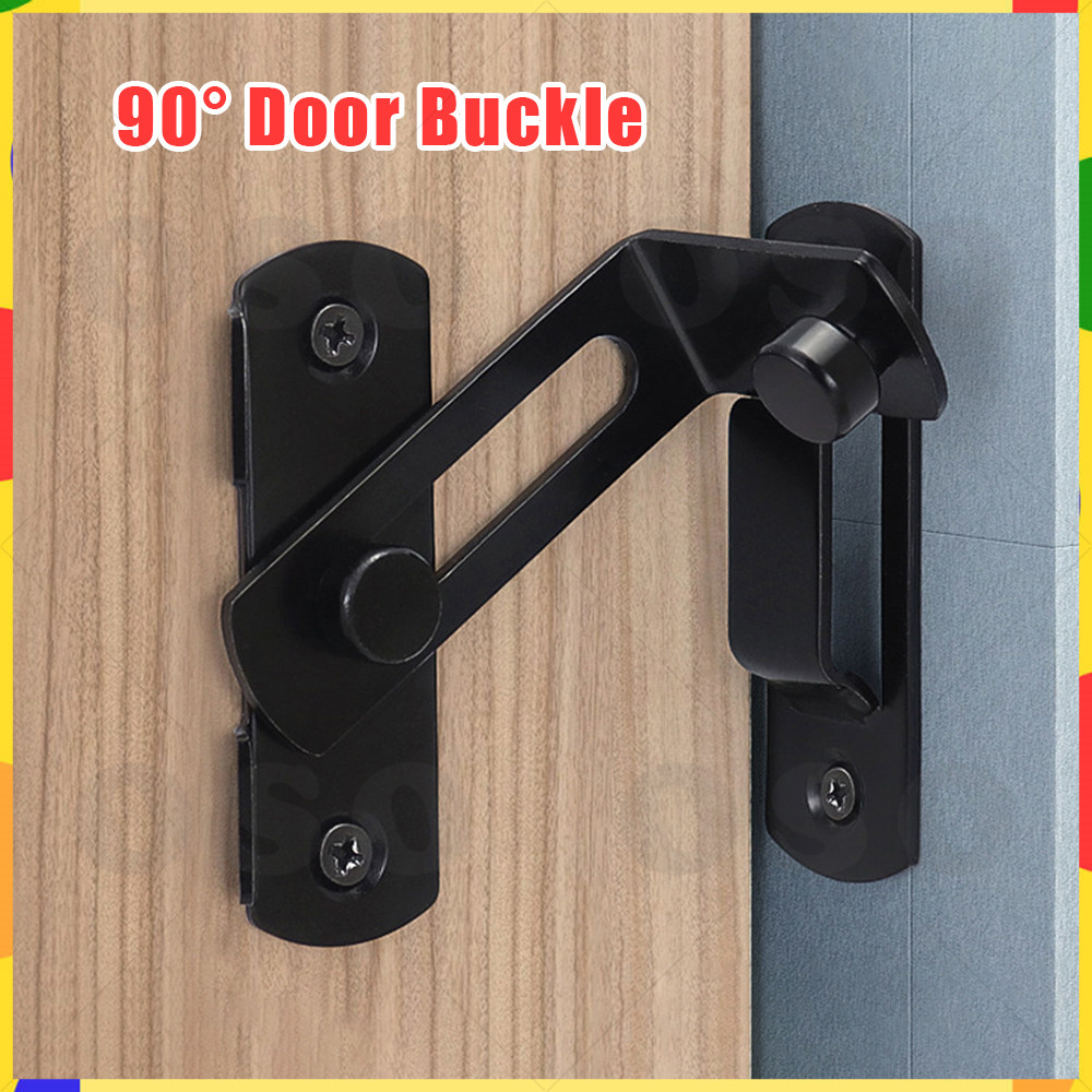 Stainless 90 Degree Door Lock Latch Catch Clasp Cabinet Lock Sliding ...