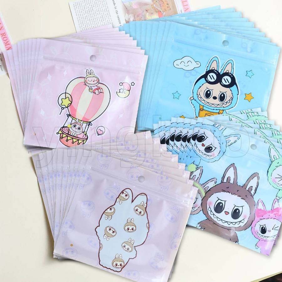 30pcs LABUBU Snack Packaging Bag,Biscuit Candy Pouch,Self-sealing ...