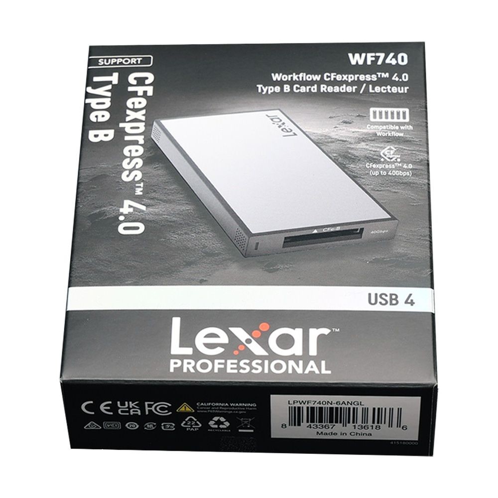 Lexar Professional Workflow CFexpress 4.0 Type B Card Reader, LPWF740N ...