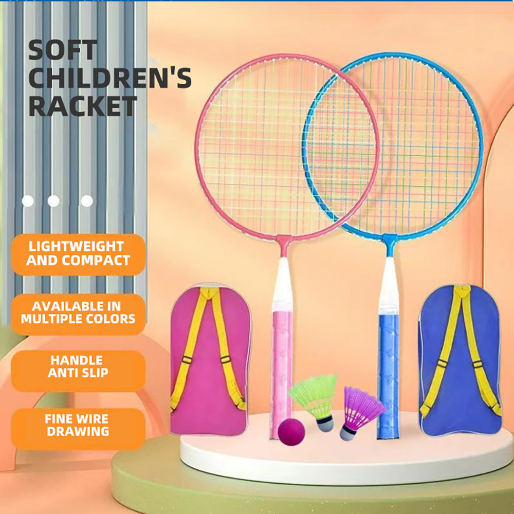 PH 2pcs Badminton SET Racket for Kids with 3balls Children Outdoor ...
