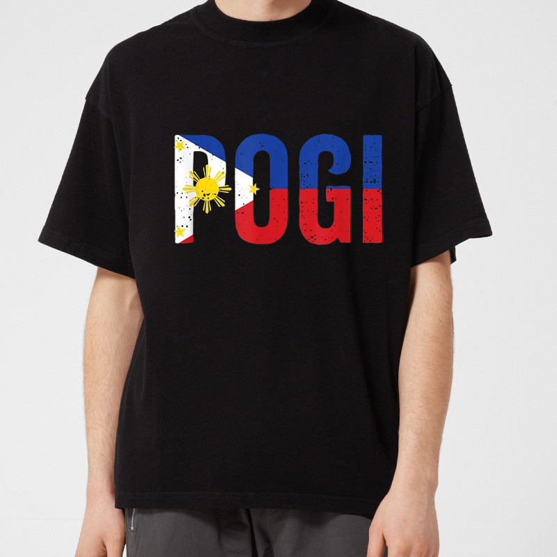 T shirt men/Hilarious Pogi Statement in Philippine Flag Design Idea T ...