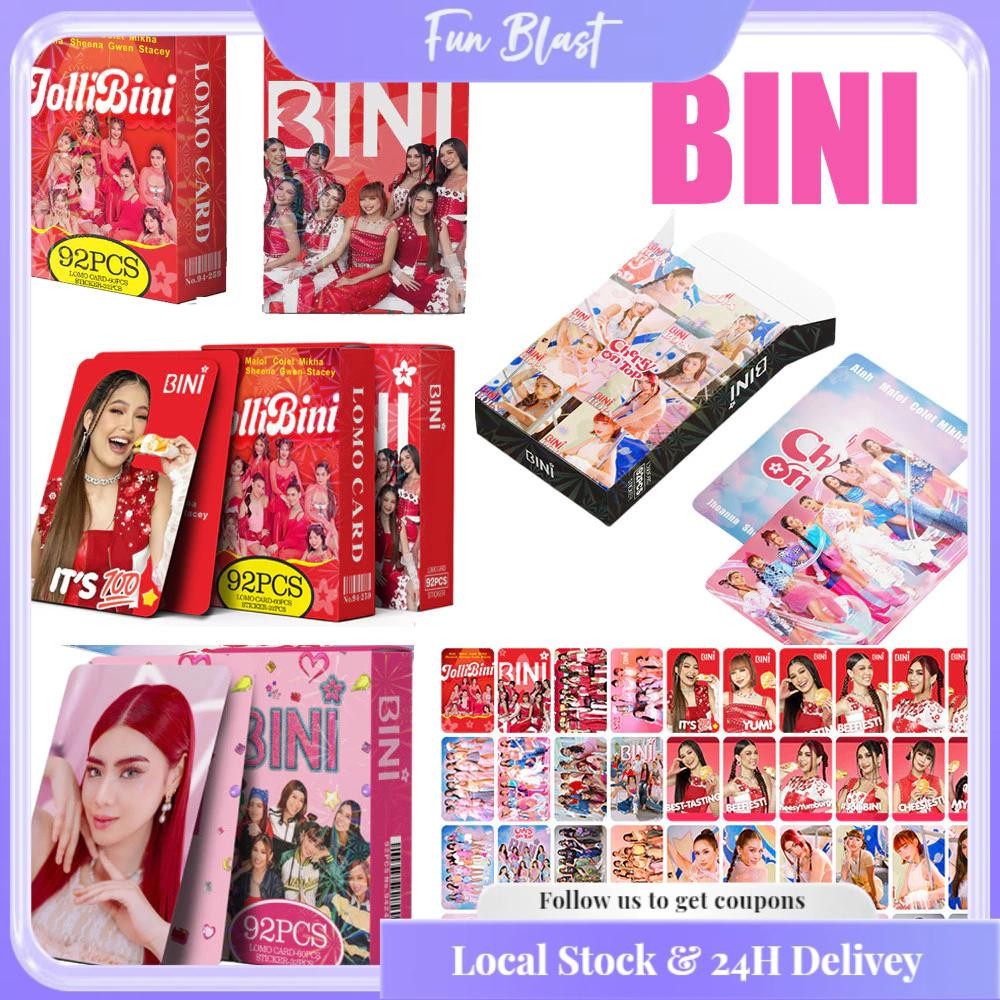 50pcs/box BINI Talarawan Laser Lomo Cards BINICHERRY ON TOP Jollibee ...