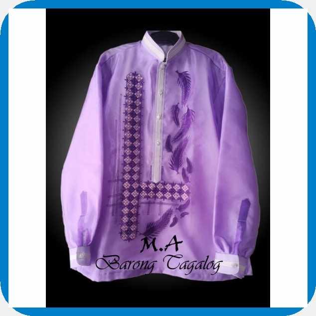 Purple&V)Barong$mt^Tagalog | Shopee Philippines
