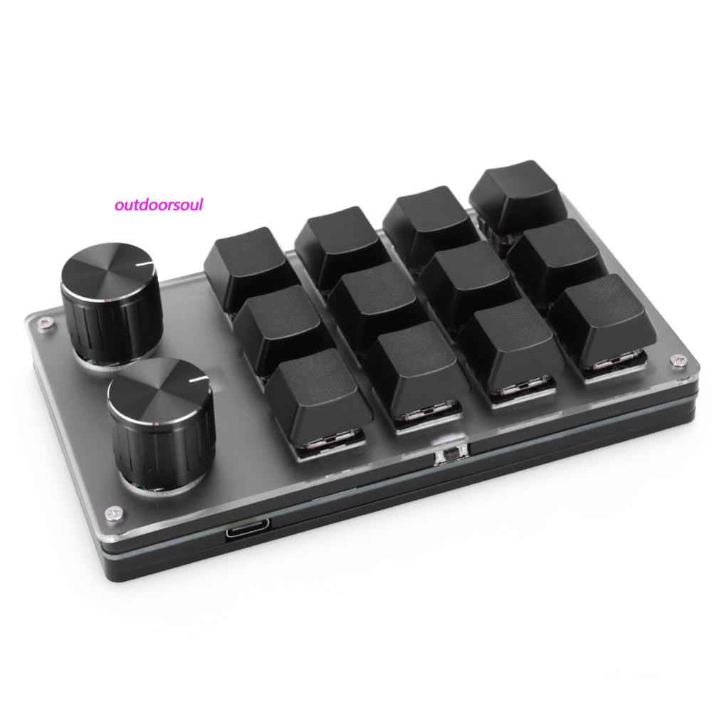 12 Key 2 Knob Photoshop Gaming Keypad Hotswap for Gamers/Designers ...