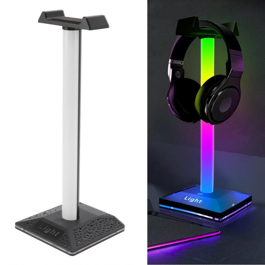 RGB Gaming Headset Stand Type C USB LED Headphone Holder for Desk ...