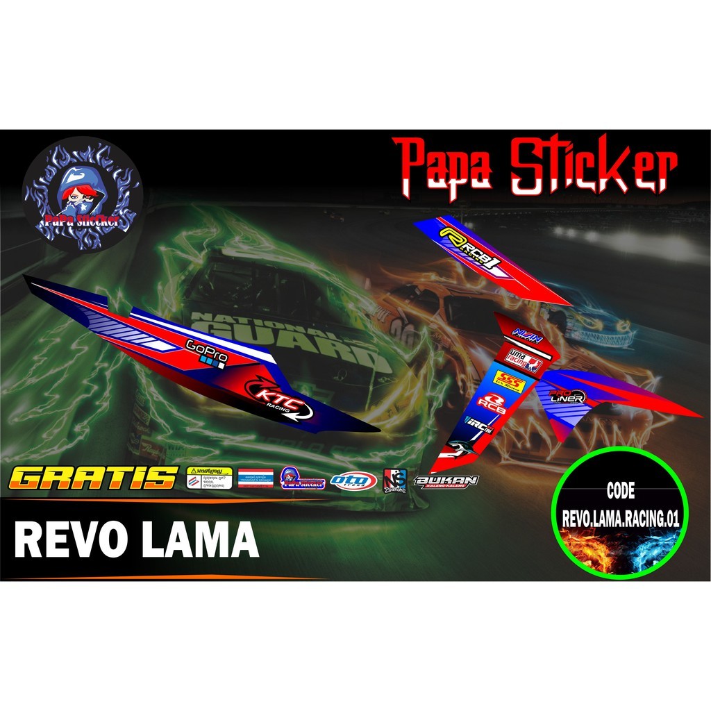 2007 Old Revo Striping Variations of Scotlite Motorcycle Sticker ...